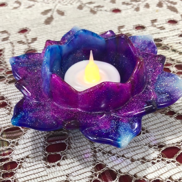 Other | Handmade Resin Tea Light Holder | Poshmark